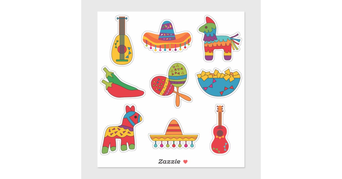 Fiesta Elements Sticker | Zazzle