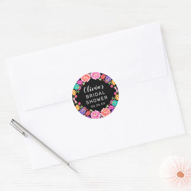 Fiesta Envelope Favor Stickers | Zazzle