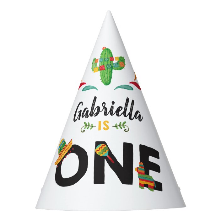 Fiesta First Birthday Party Hat | Zazzle.com
