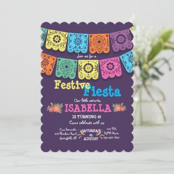 Fiesta Flags Invitation | Zazzle