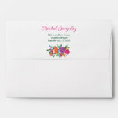 Fiesta Flowers Colorful Floral Return Address Envelope | Zazzle