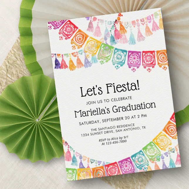 Fiesta Graduation Invitation | Zazzle