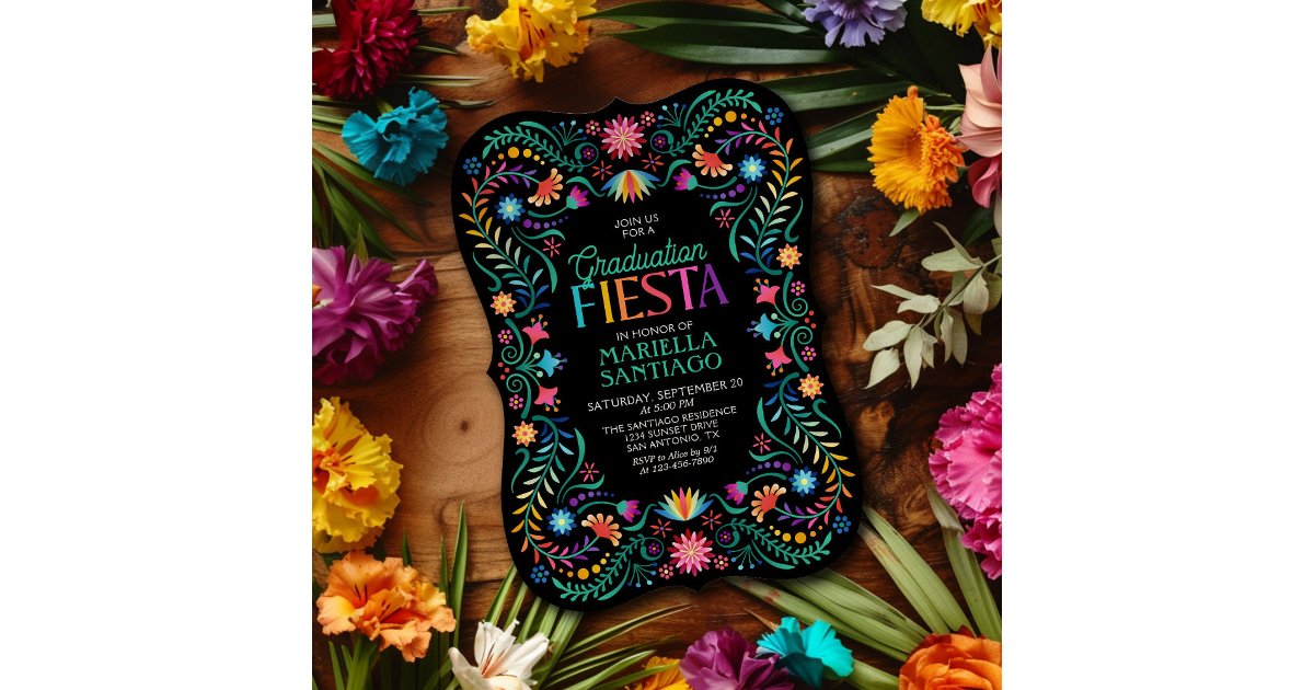 Fiesta Graduation Party Invitation | Zazzle