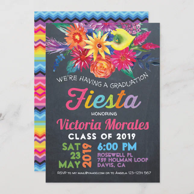 Fiesta Graduation Party Invitation | Zazzle