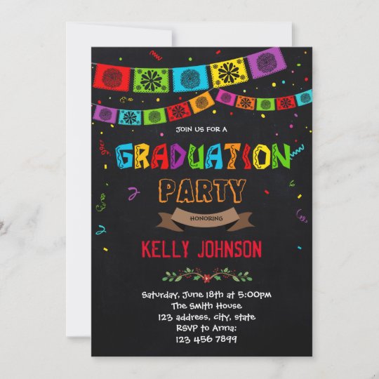 Fiesta graduation theme Party Invitation | Zazzle.com