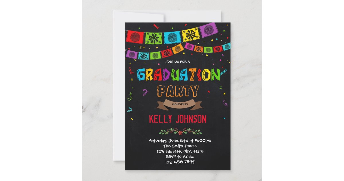 Fiesta graduation theme Party Invitation | Zazzle