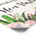 Fiesta Hen Party Hens Night Welcome Poster Cactus | Zazzle