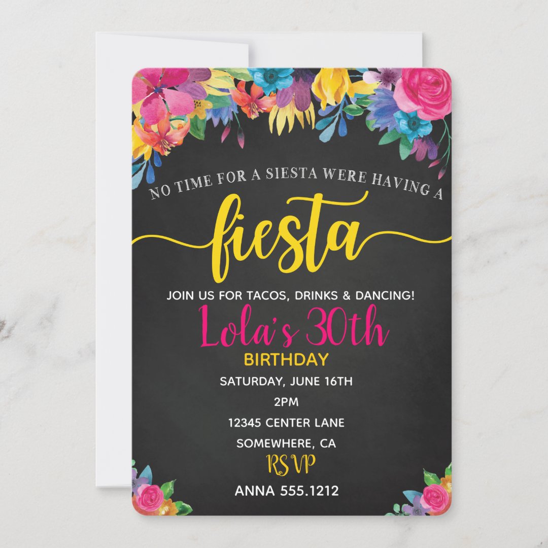 FIESTA INVITATION | Zazzle