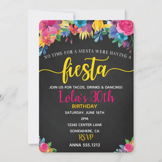 FIESTA INVITATION | Zazzle