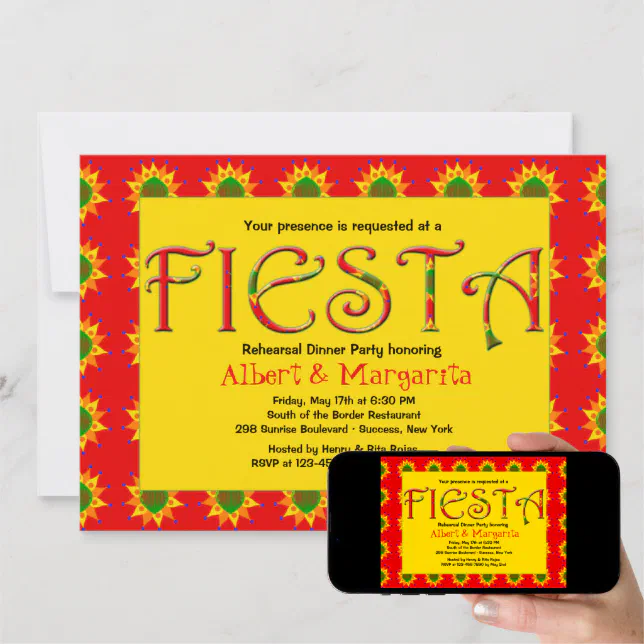 Fiesta Invitation | Zazzle
