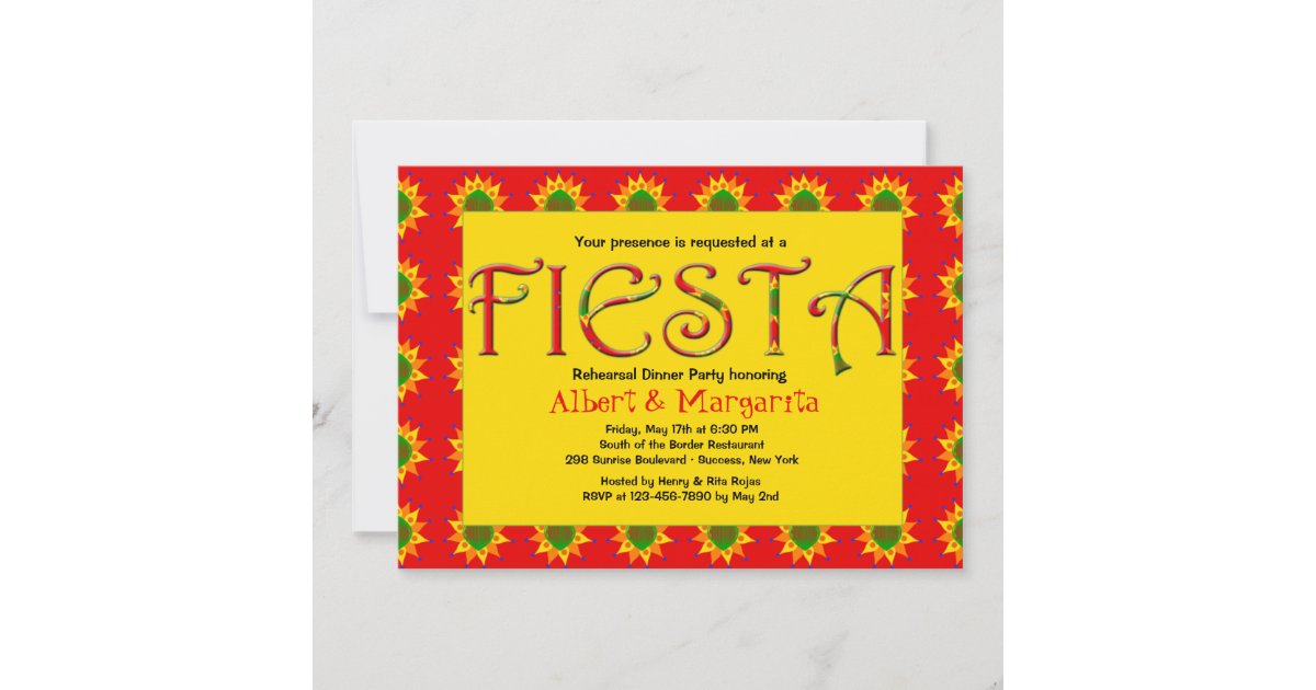 Fiesta Invitation | Zazzle