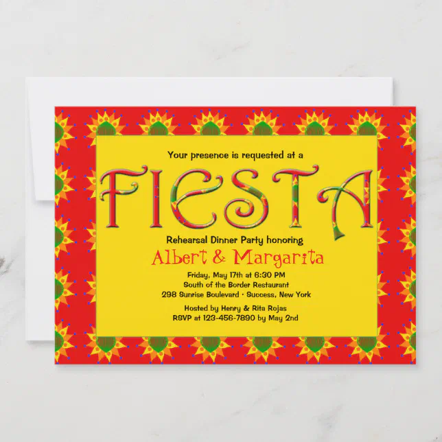 Fiesta Invitation | Zazzle