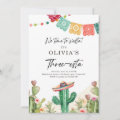 Fiesta Invitation Three-esta Birthday 3rd Mexican | Zazzle