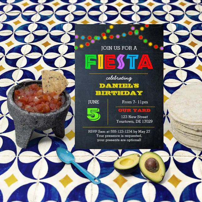 Fiesta Lights All Occasion Invitation | Zazzle