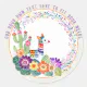 FIESTA Llama Cacti Flowers Classic Round Sticker | Zazzle