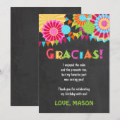 Fiesta Mexican Birthday Party Thank You Card | Zazzle
