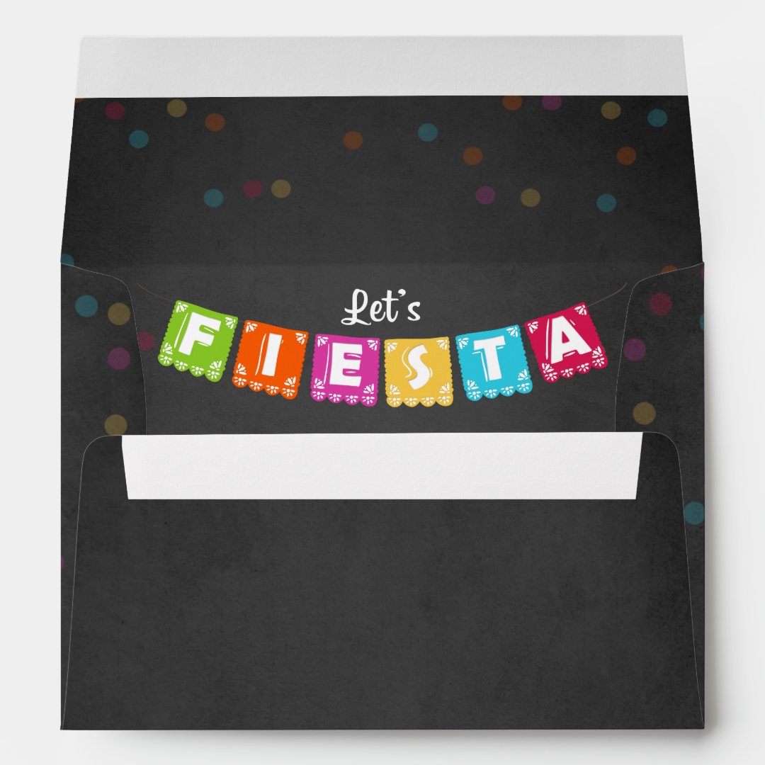 Fiesta Mexican Envelope Birthday Party Mañana | Zazzle