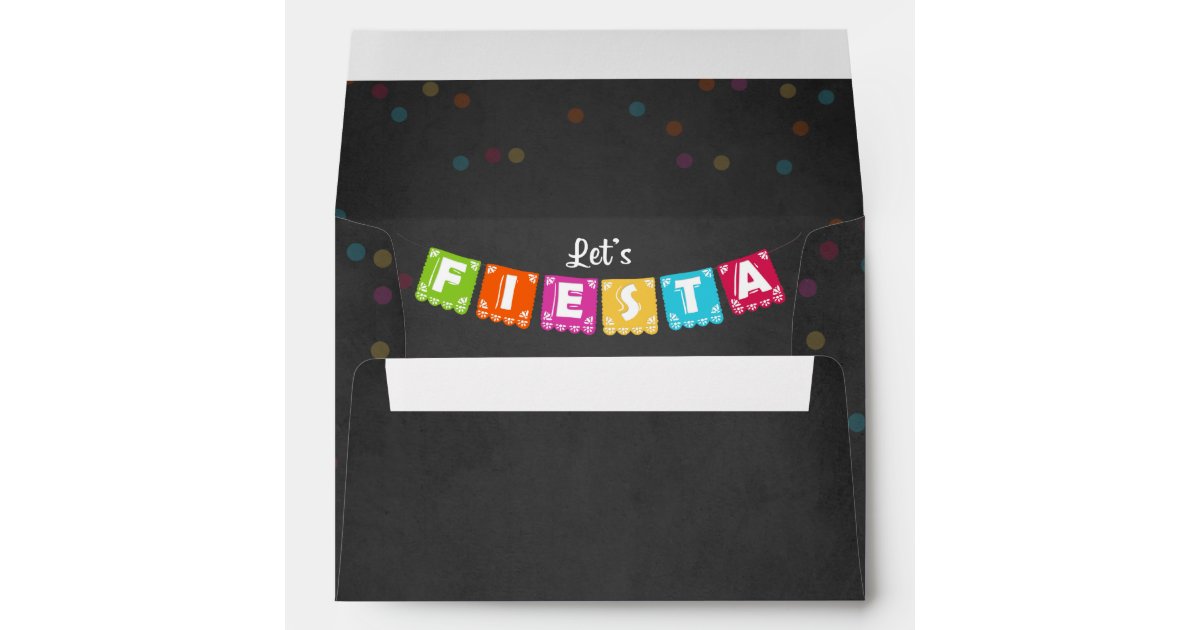 Fiesta Mexican Envelope Birthday Party Mañana | Zazzle