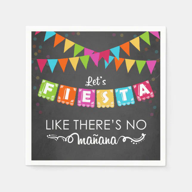Fiesta Mexican Paper Napkin Party Mañana Birthday | Zazzle