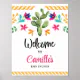 Fiesta Mexican Theme Party Welcome Poster | Zazzle