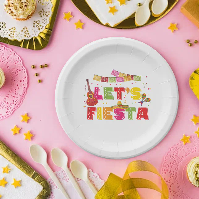 Fiesta Paper Plate Mexican Theme Party Plate | Zazzle