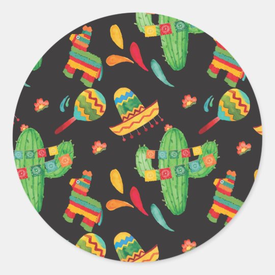 Fiesta Pattern Sticker | Zazzle.com