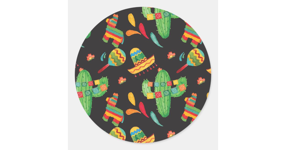 Fiesta Pattern Sticker | Zazzle