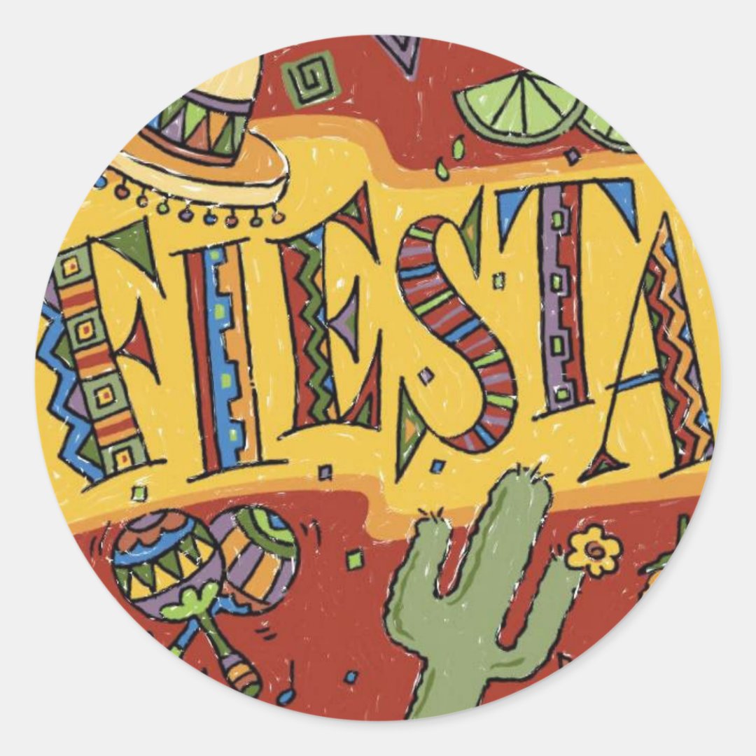 Fiesta Sticker | Zazzle