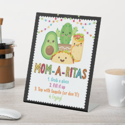Fiesta Taco Baby Shower Mom A Rita Sign | Zazzle