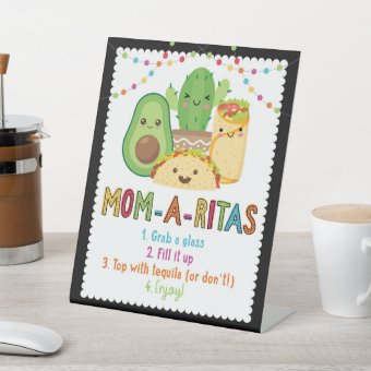 Fiesta Taco Baby Shower Mom A Rita Sign | Zazzle