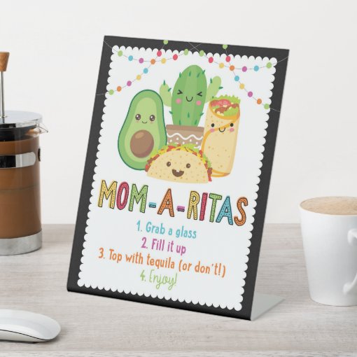 Fiesta Taco Baby Shower Mom A Rita Sign | Zazzle