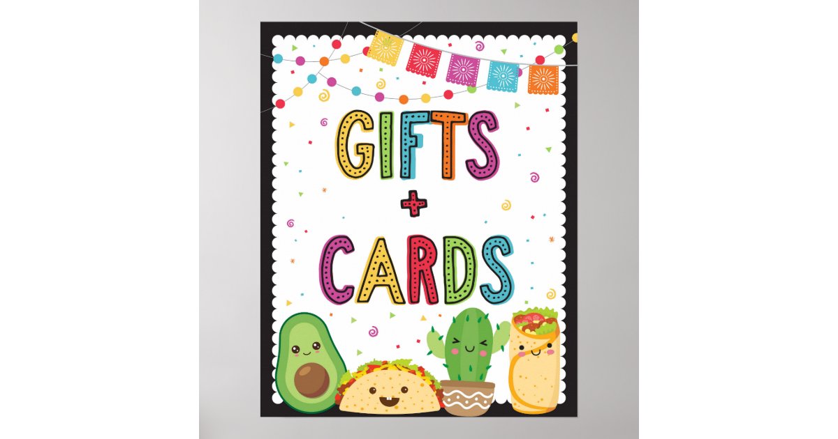 Fiesta Taco Gifts And Cards Sign Poster | Zazzle