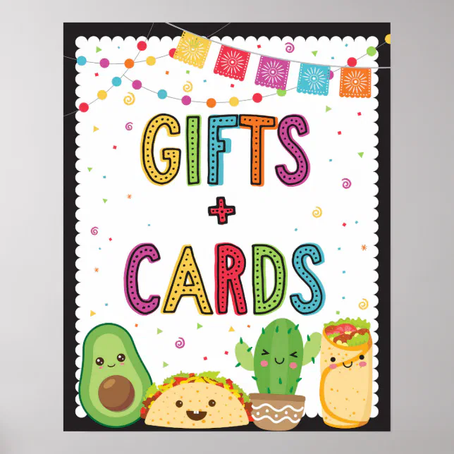Fiesta Taco Gifts And Cards Sign Poster | Zazzle