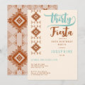 Fiesta Terracotta Desert Print 30th Birthday Party Invitation | Zazzle
