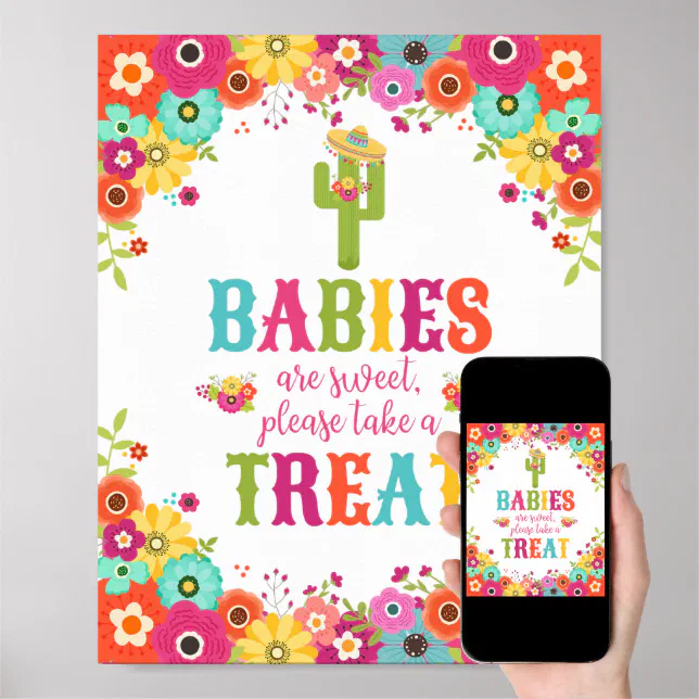 Fiesta Theme Dessert Table Poster | Zazzle