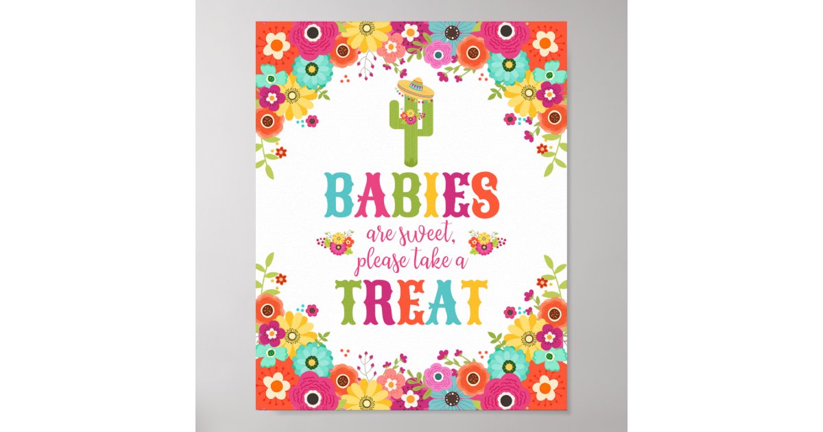 Fiesta Theme Dessert Table Poster | Zazzle