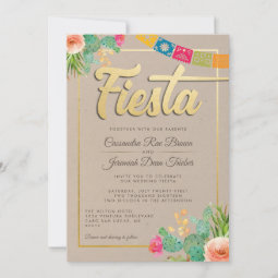 Fiesta Wedding Invitation | Zazzle