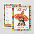 Fiesta Yorkie Invitation | Zazzle