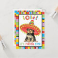 Fiesta Yorkie Invitation | Zazzle