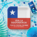 Fiestas Patrias Independence Day Chile Flag Paper Plates | Zazzle