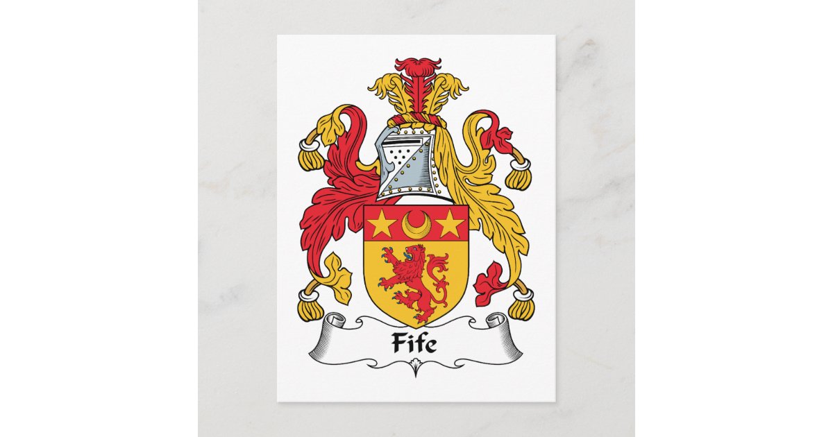 Fife Family Crest Postcard | Zazzle