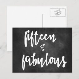 Fifteen & Fabulous Quinceanera 15th Birthday Card | Zazzle