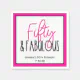 Fifty & Fabulous 50th Birthday w Custom Text Napkins | Zazzle