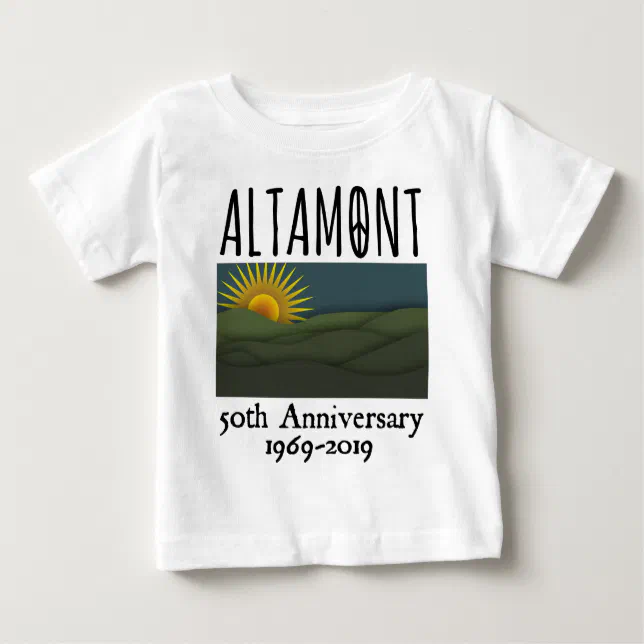Fifty Years Altamont Speedway Free Concert 1969 Baby T-Shirt | Zazzle