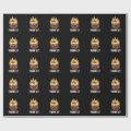 Figgin Lit Funny Figgy Pudding Pun Dark BG Wrapping Paper | Zazzle