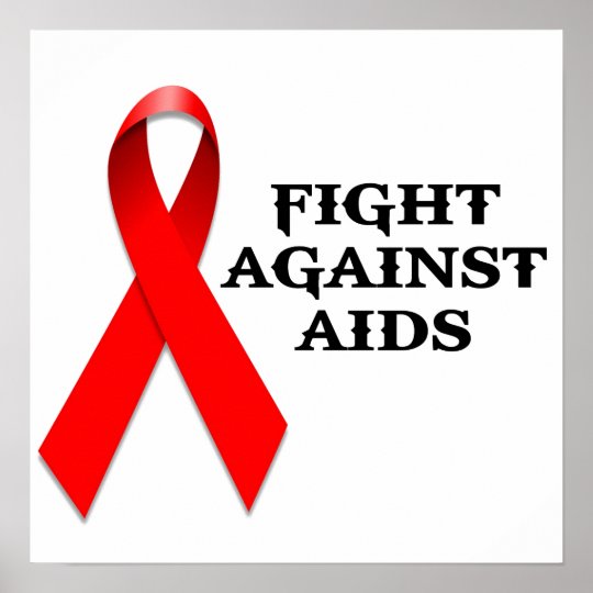 Fight Against Aids Poster | Zazzle.com