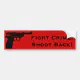 Fight Crime Shoot Back with Pistol Bumper Sticker | Zazzle