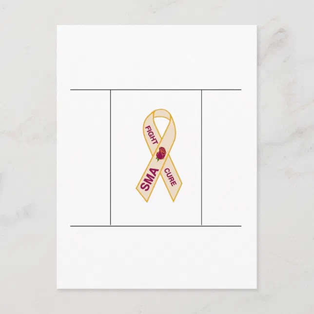 Fight Cure SMA - Ribbon Postcard | Zazzle