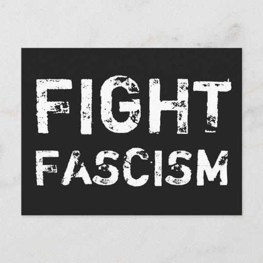FIGHT FASCISM Social Justice Postcard | Zazzle.com