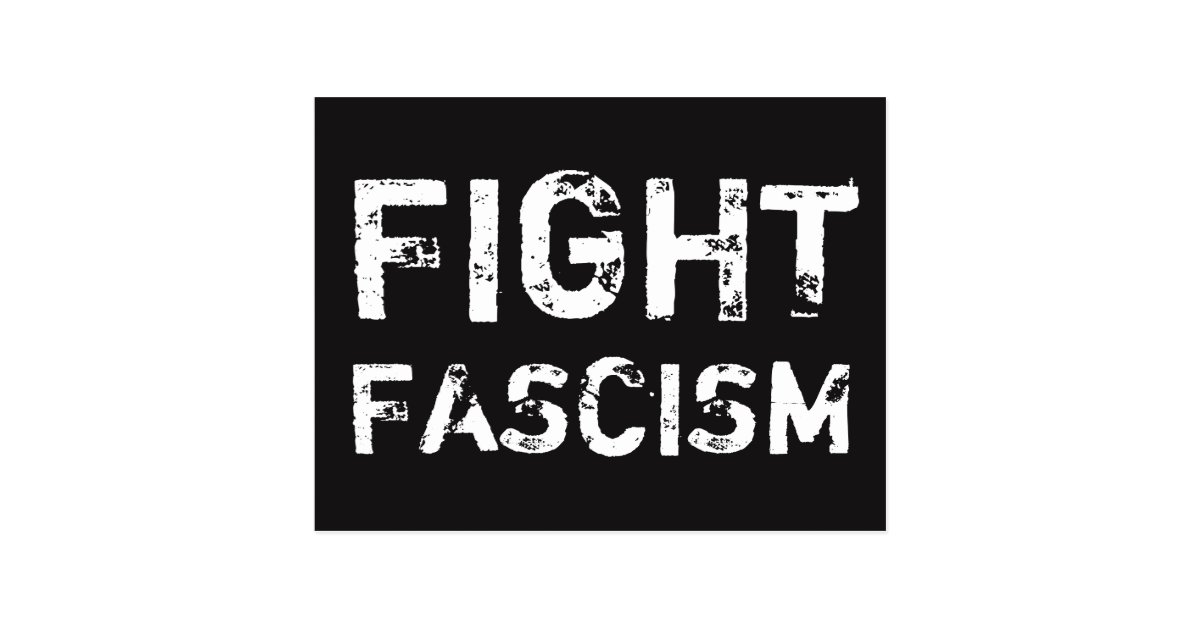 FIGHT FASCISM Social Justice Postcard | Zazzle.com